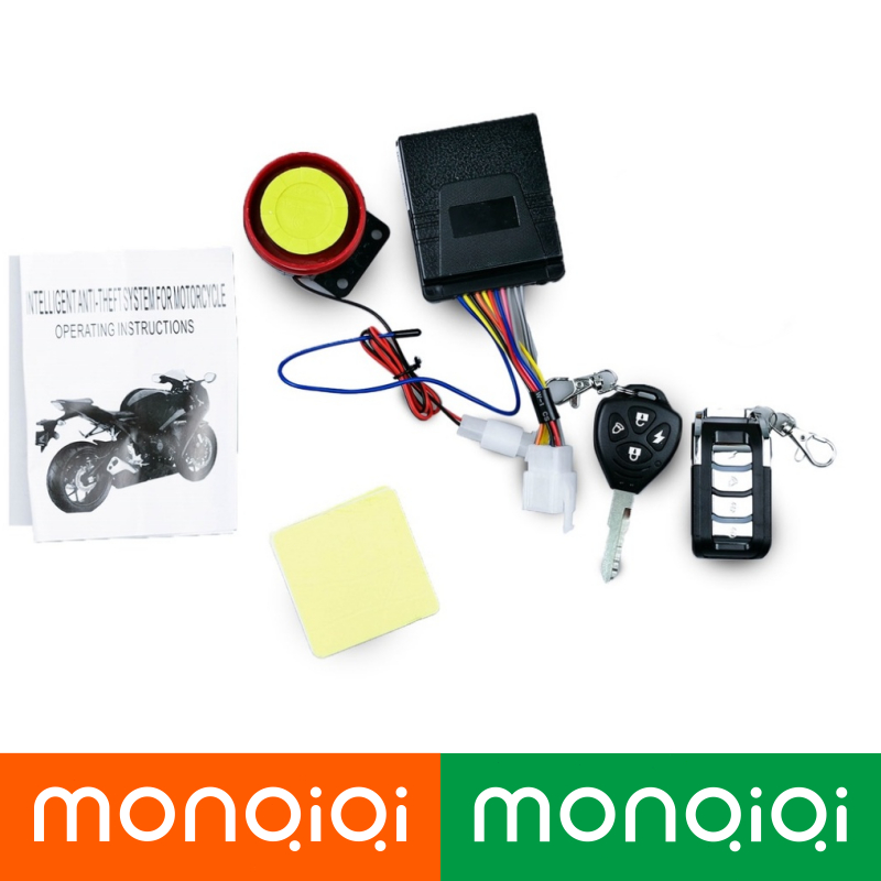 Universal Motorcycle Alarm System Anti-theft Remote Control Security ...