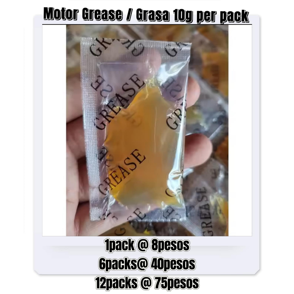 GREASE SACHET GREASE FOR MOTORCYCLE/Motorcycle Grease / Grasa | Shopee ...