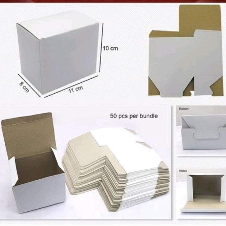 White Mug Box Plain Color White (50 pcs) | Shopee Philippines