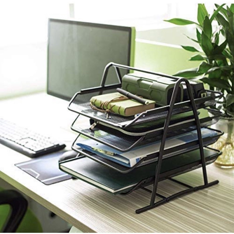 016 3/4 Layer Desk File Organizer Document Paper Tray,Magazine Case ...