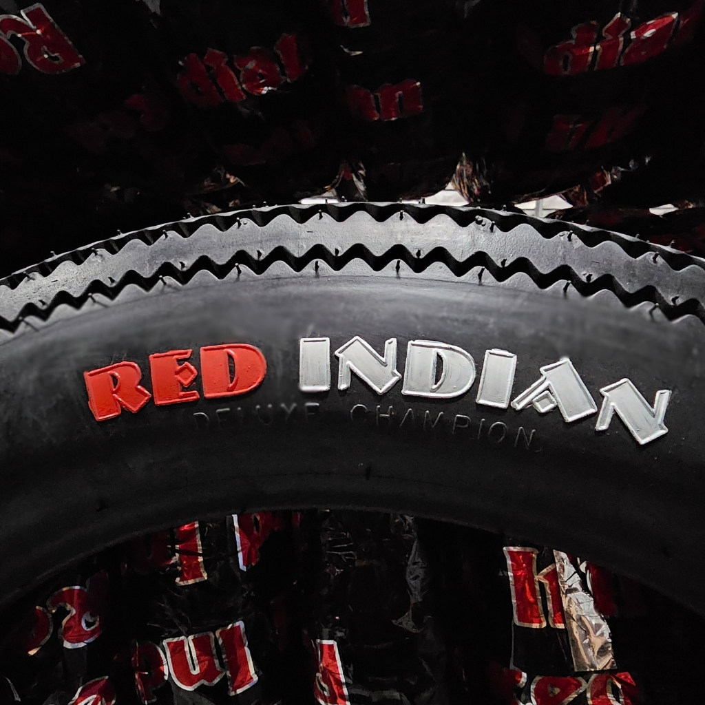 RED INDIAN TIRE 15” 5.00, 6.50 (130/100 OR 170/80) MOTORCYCLE CLASSIC ...