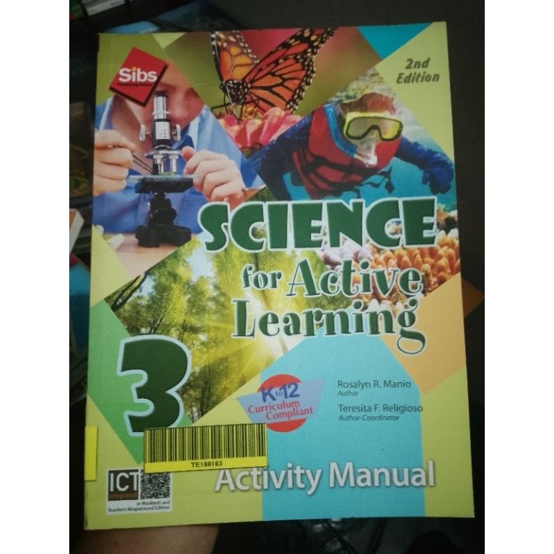 SCIENCE FOR ACTIVE LEARNING grade 3 Activity Manual (brandnew | Shopee ...