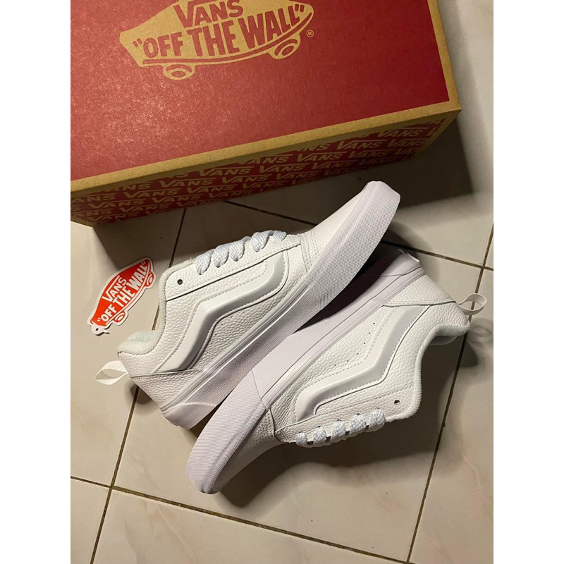 VANSS KNU TRIPLE WHITE PURE LEATHER CASUAL SHOESOG UA FOR MEN FREEBIES ...