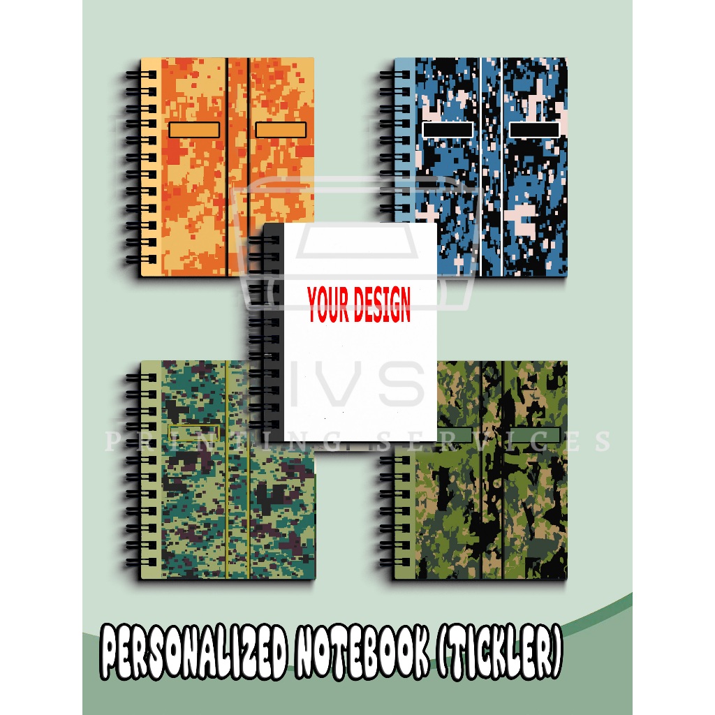 Personalized pocket notebook (tickler) 60 with line sheets *message us ...
