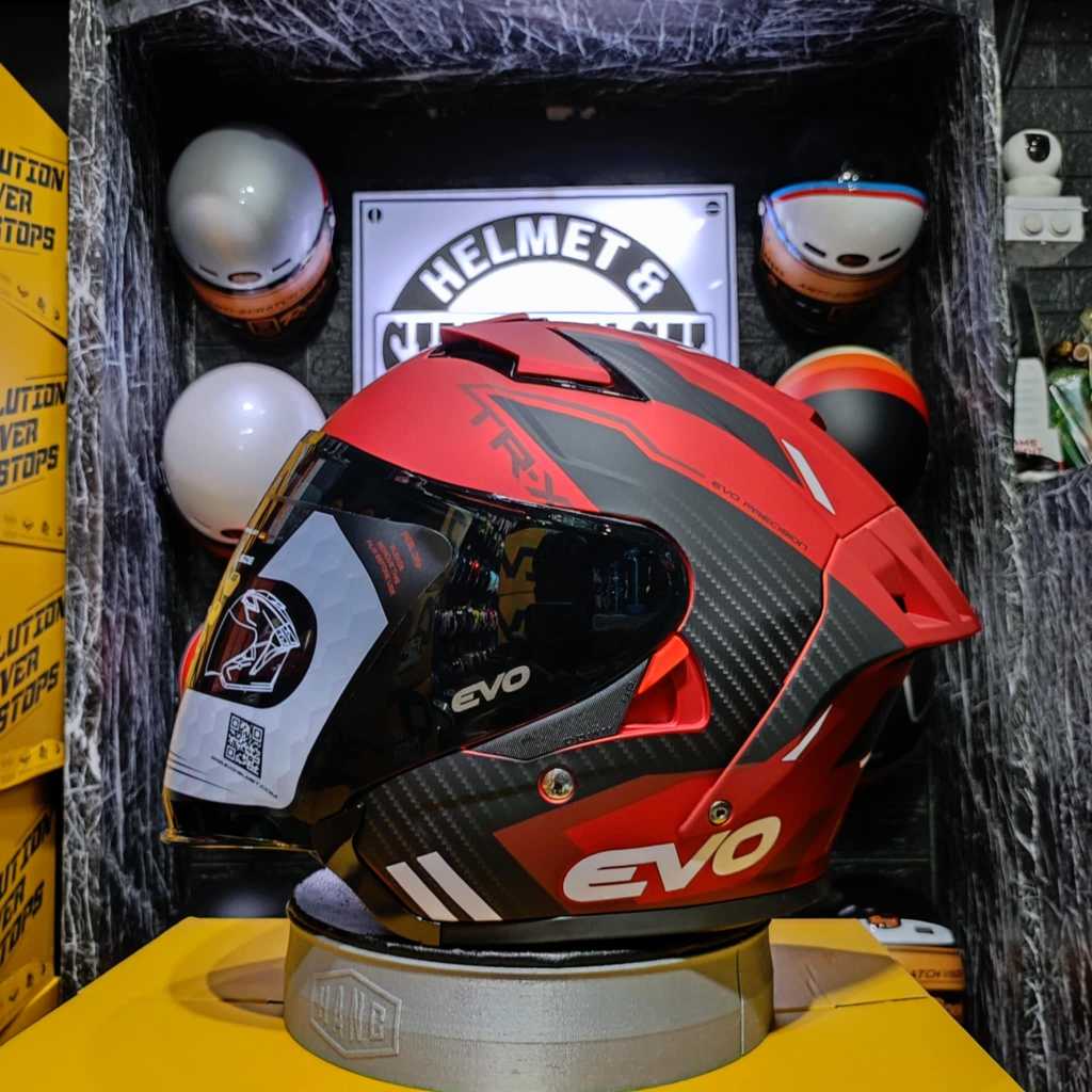 EVO HELMET TR-X-NR RADIX Half face Dual Visor w/ free clear lens ...