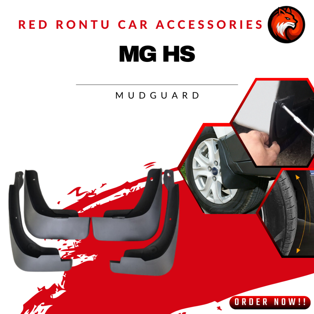 MG HS Mud Guard / Mud Flaps / Splash Guard (4pcs) | Shopee Philippines