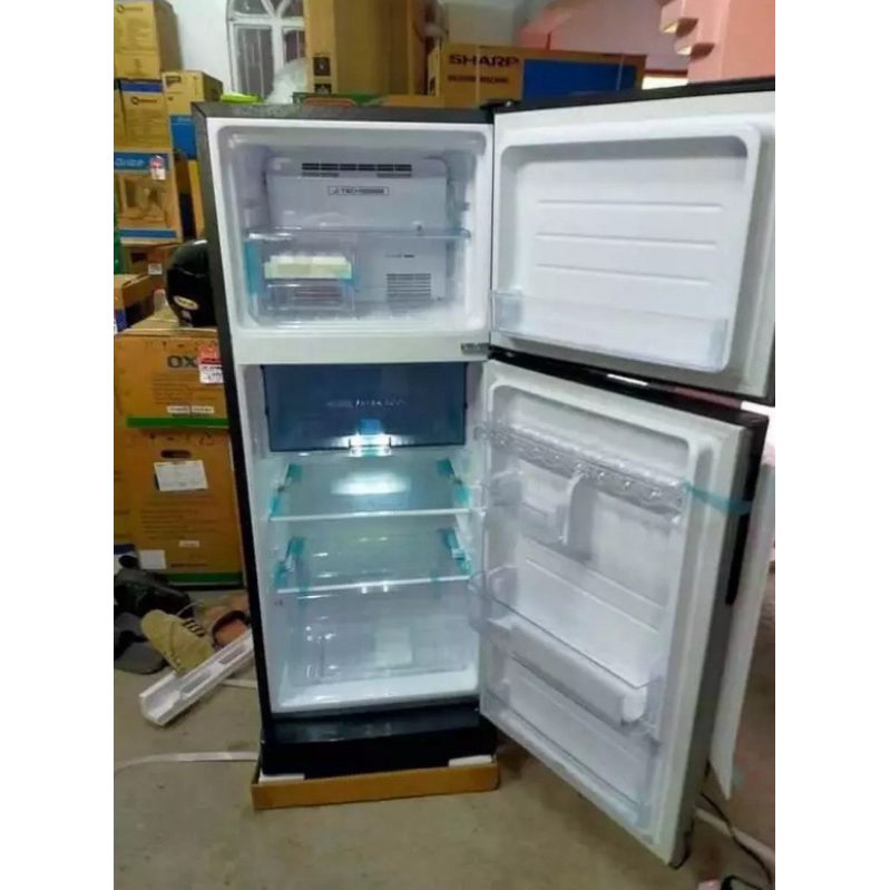 6.4 cu ft sharp inverter 2 door refrigerator with no frost | Shopee ...