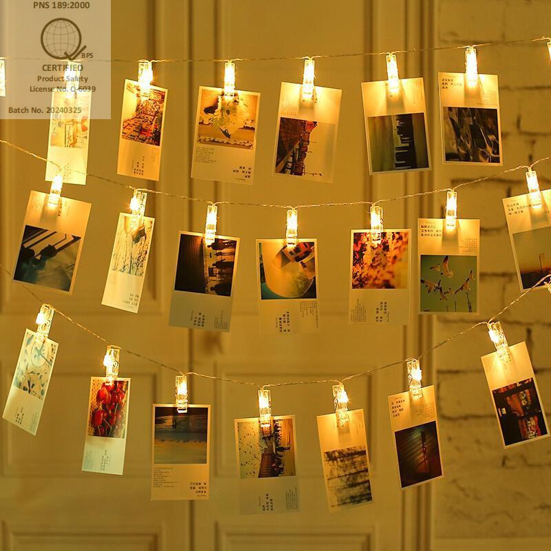 10 Clips Fairy Lights For Hanging Photos Pictures Cards And Memos LED ...