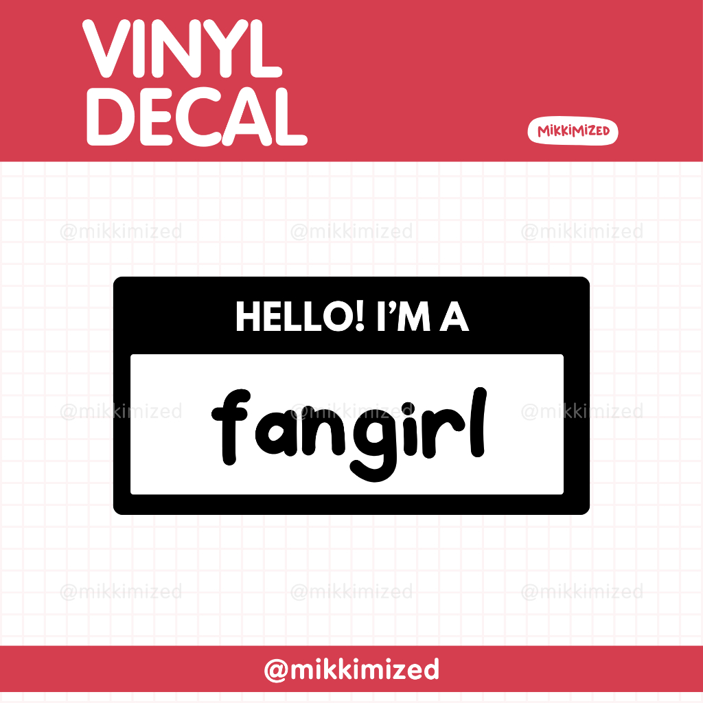FANDOM DECAL fangirl kathden alden kathryn bini bloom swiftie taylor ...