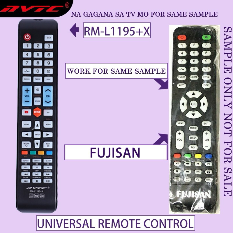 Universal remote control for FUJISAN smart tv remote(universal)na ...