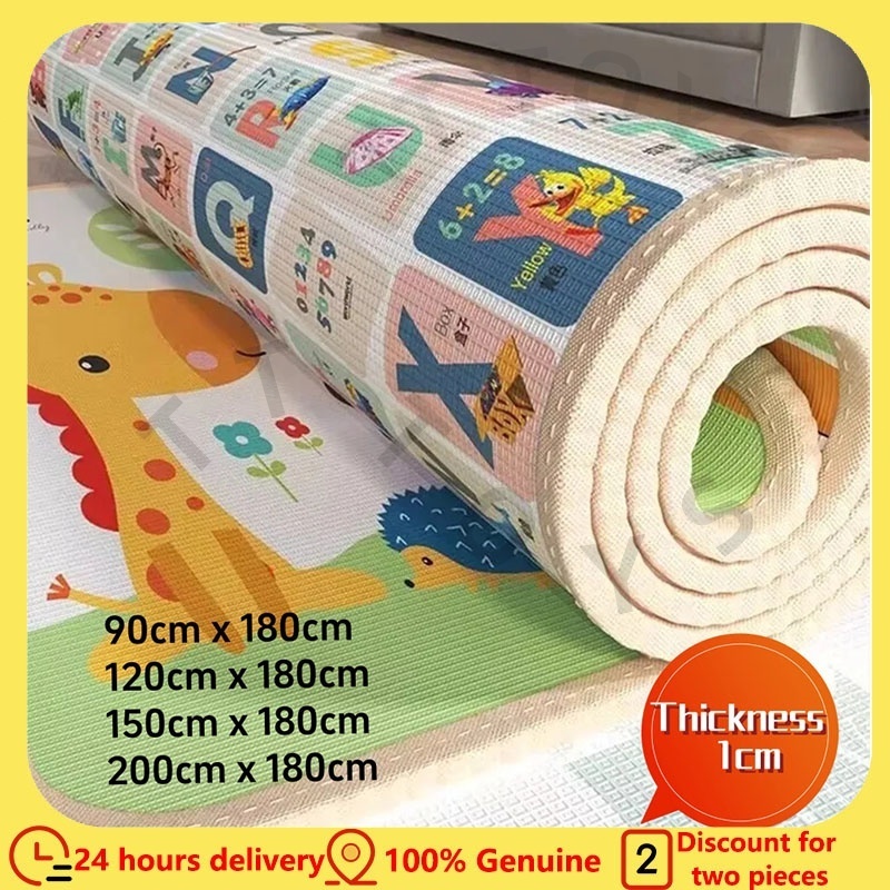 Foldable Baby Play Mat Crawling Pad Carpet Toddler Beach Plastic Double ...