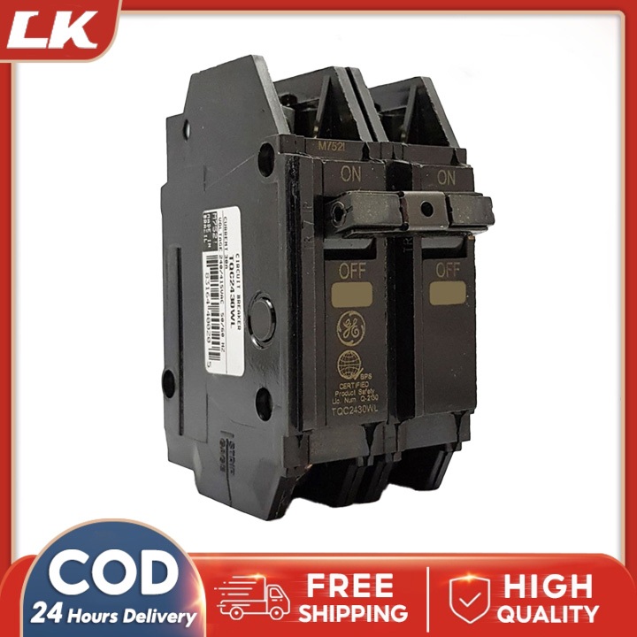 100% Original GE TQC 2 Pole Circuit Breaker Bolt-On Made in Singapore ...