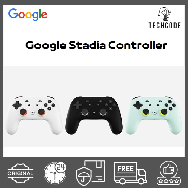 [in stock]Google Stadia Bluetooth Gaming Controller(no box)Black white ...