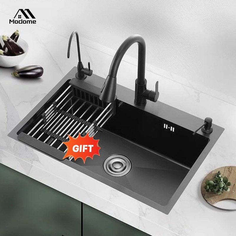 304 Stainless Steel Lababo Kitchen Sink Set Heavy Duty Single&Double ...
