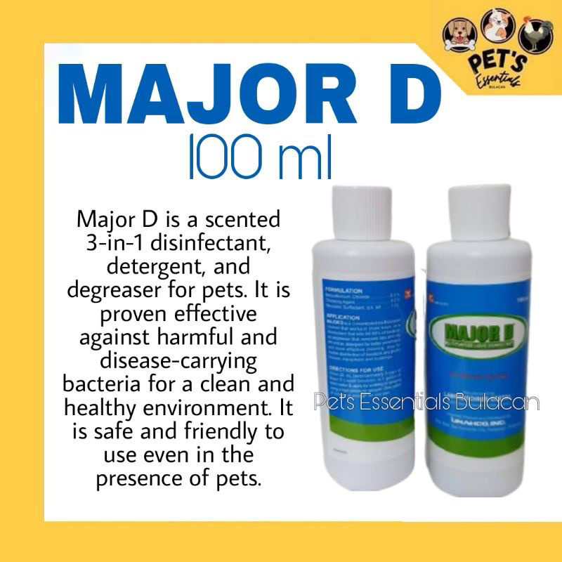 Major D 100ml Multi Purpose Disinfectant | Shopee Philippines