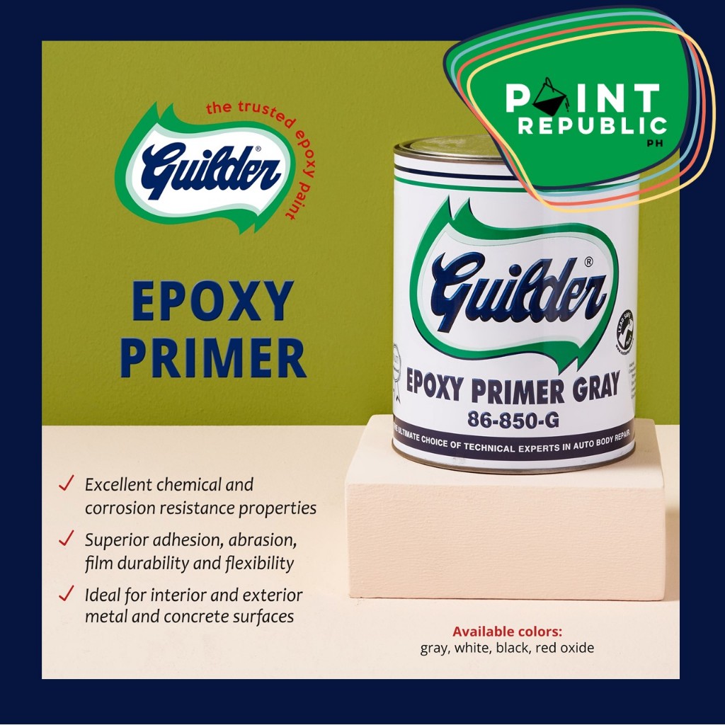 GUILDER EPOXY PRIMER with Catalyst Set (4L Set=3L Primer + 1L Catalyst ...
