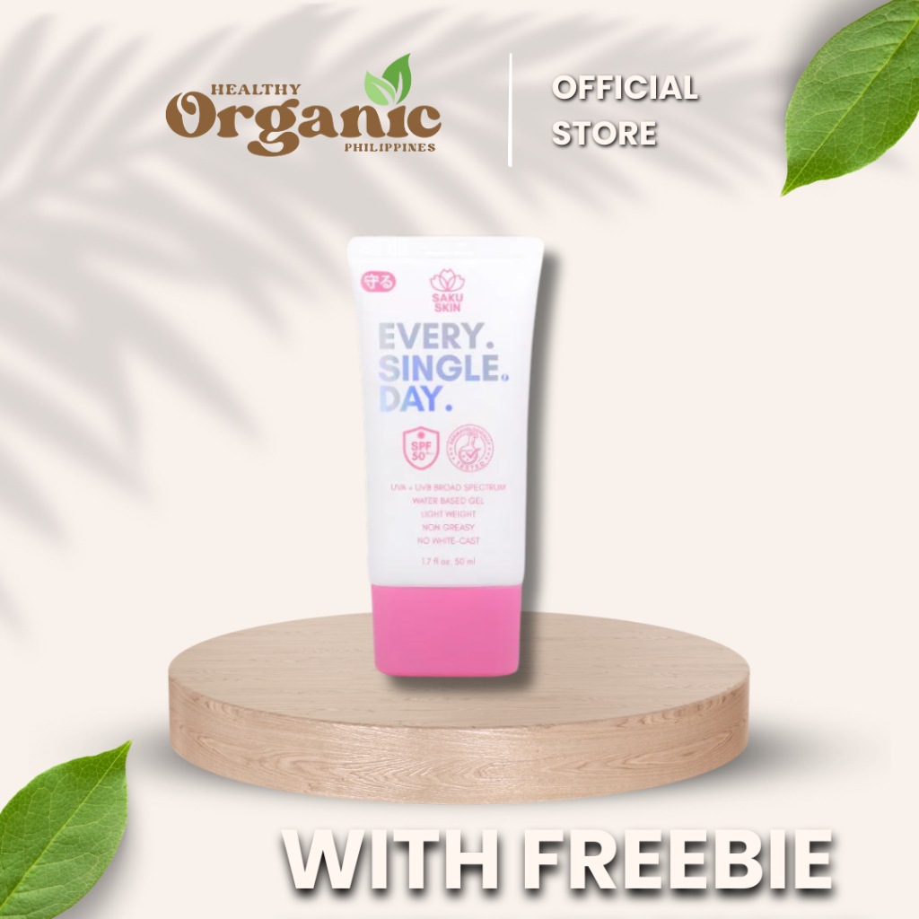 SAKU SKIN Sun Screen Sunblock Cream Skincare Ruzz Face Hikari Sukee ...