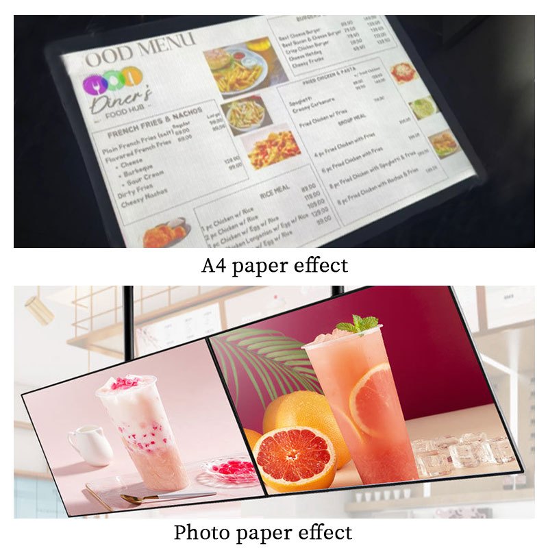 LED billboard display With telescopic boom hanging menu board display ...