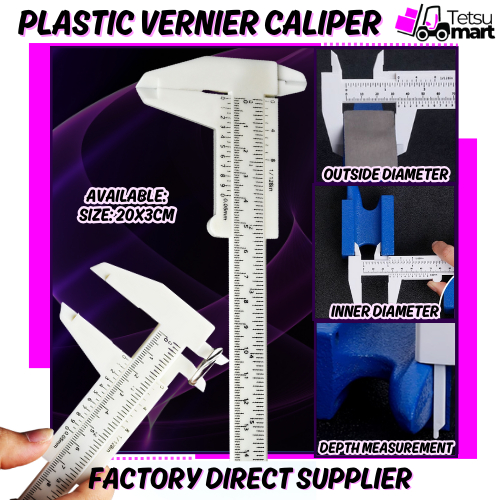 Plastic Vernier Caliper Dial Caliper Sliding Measurement Ruler ...