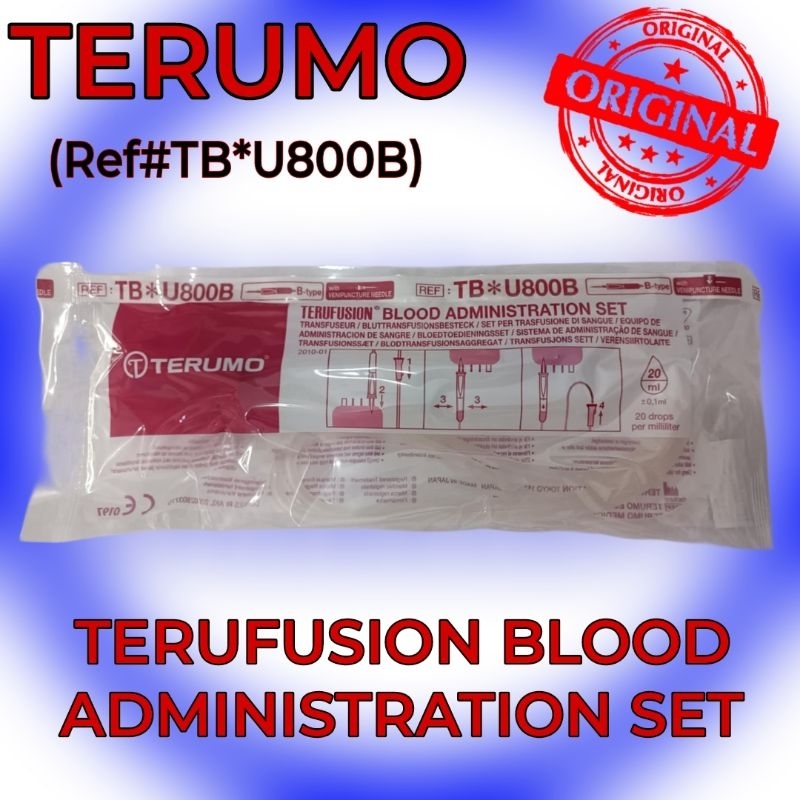 Terumo Blood Administration Set (Terufusion) ( Ref# TB*U800B)Made in ...