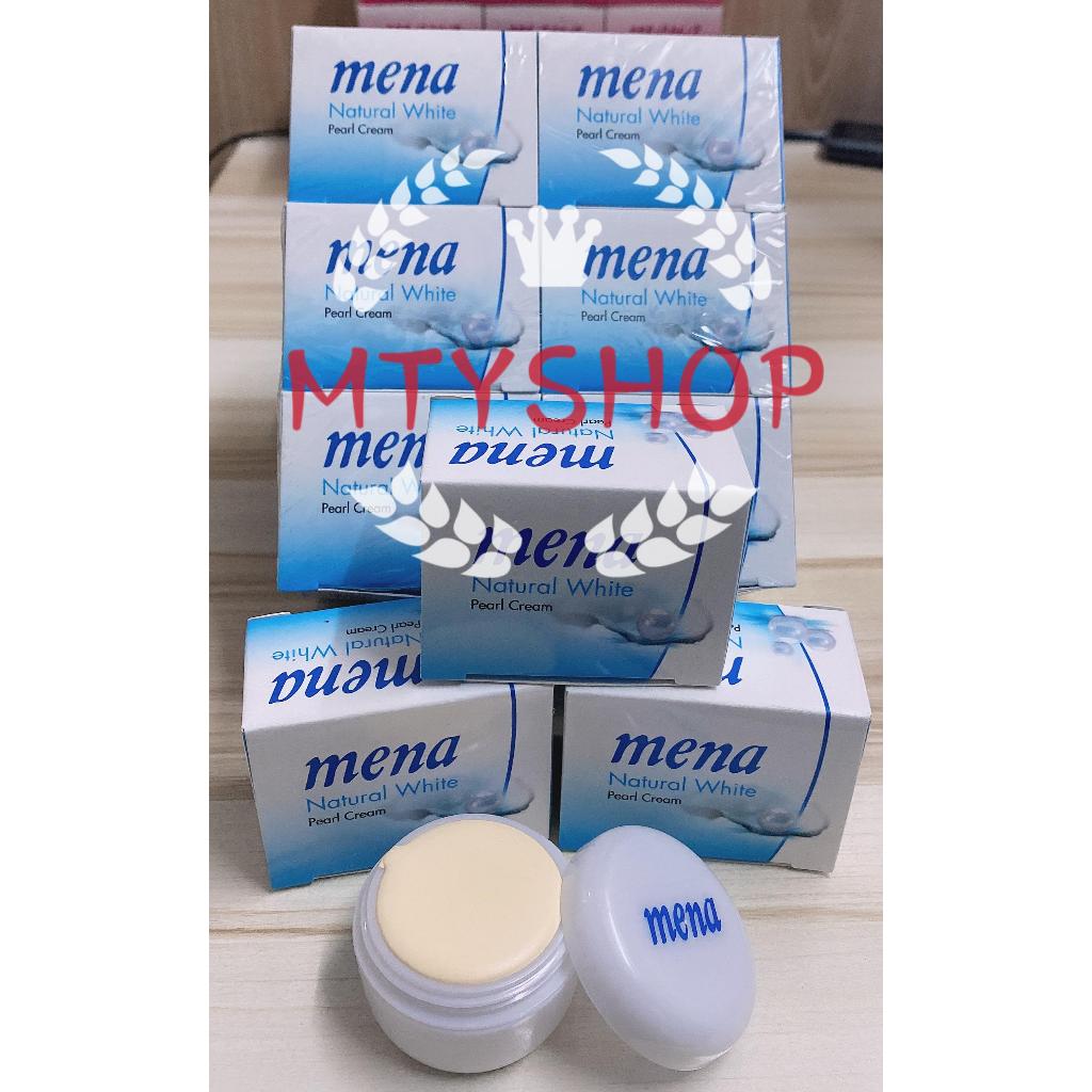 Mena Natural White Pearl Cream (BLUE) | Shopee Philippines