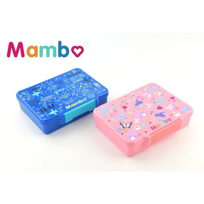 Mambo Bento Baon Lunchbox 6 Compartment with Spoon and Fork Children ...