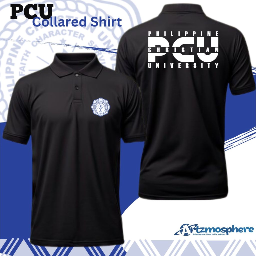 PCU philippine christian university collared shirt | Shopee Philippines