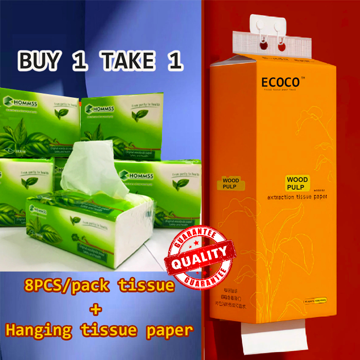 Buy 1 take 1 Native Wood Pulp Extractable Facial Tissue Multifunctional ...