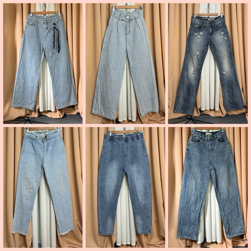 Denim/ Maong Wideleg/Baggy Pants | Shopee Philippines