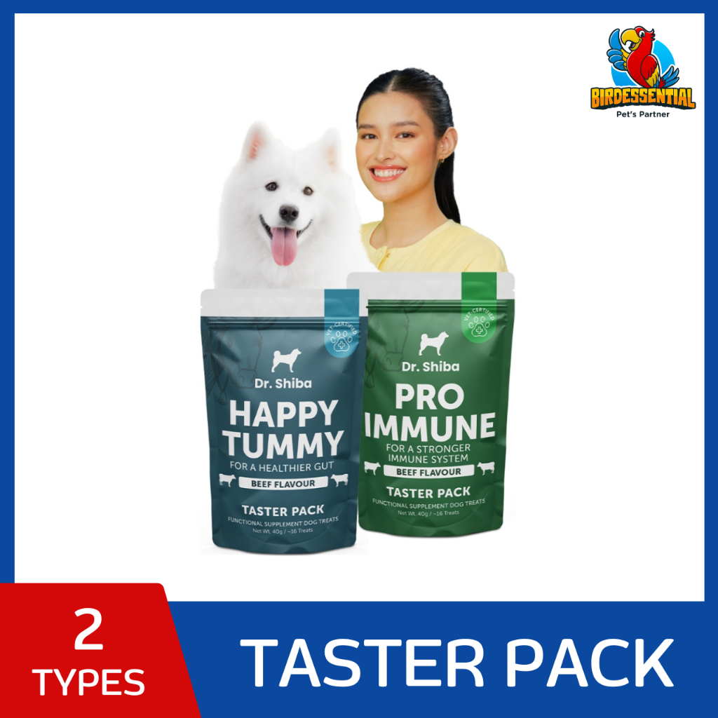 Dr. Shiba Pro Immune & Happy Tummy Taster Pack - Beef 40g Dog Treats ...