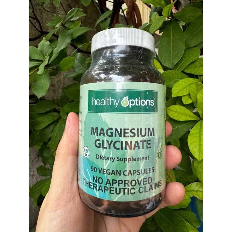 Healthy Options 133.3mg Magnesium Glycinate 90 Vegan Capsules helps ...
