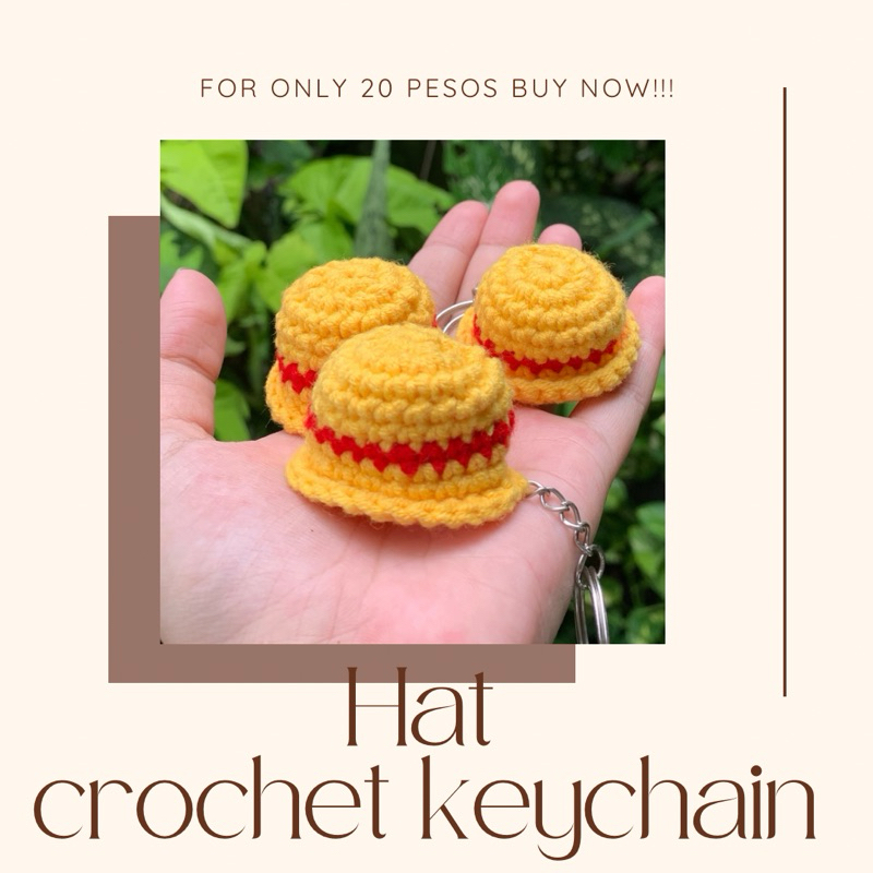 HAT CROCHET KEYCHAIN | Shopee Philippines