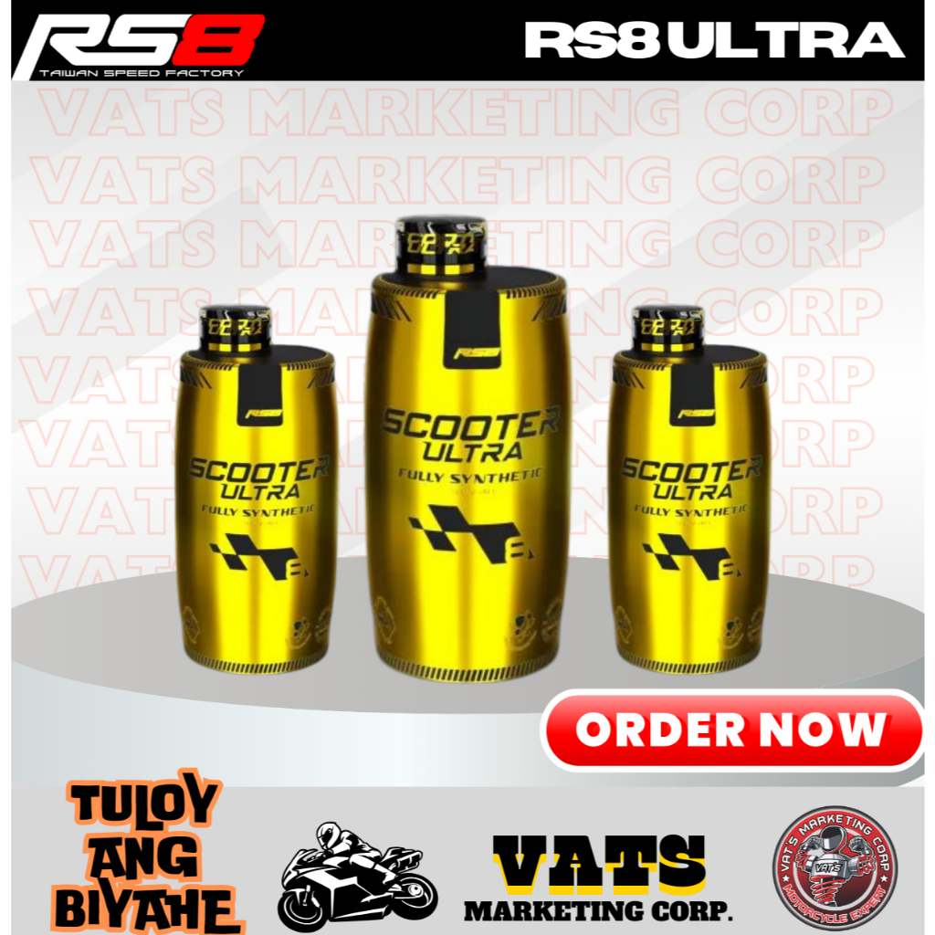 RS8 SCOOTER ULTRA 10W-40 FULLY SYNTHETIC 1LITER | Shopee Philippines