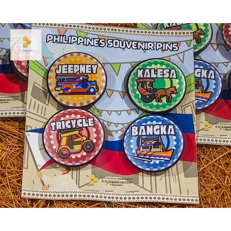 Philippines Souvenir Pins (4pcs) | Shopee Philippines