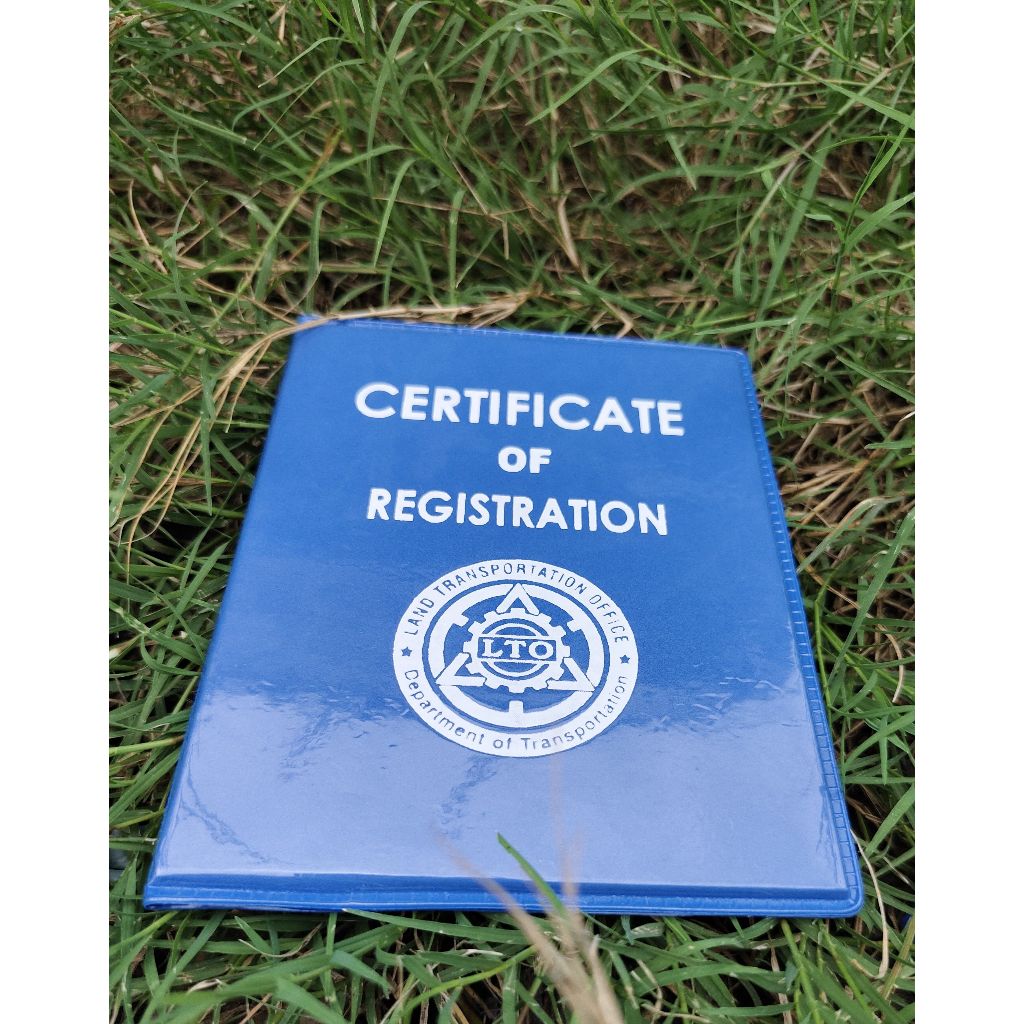 CERTIFICATE OF REGISTRATION LTO/ DOCUMENT HOLDER Holder for motorcycle ...