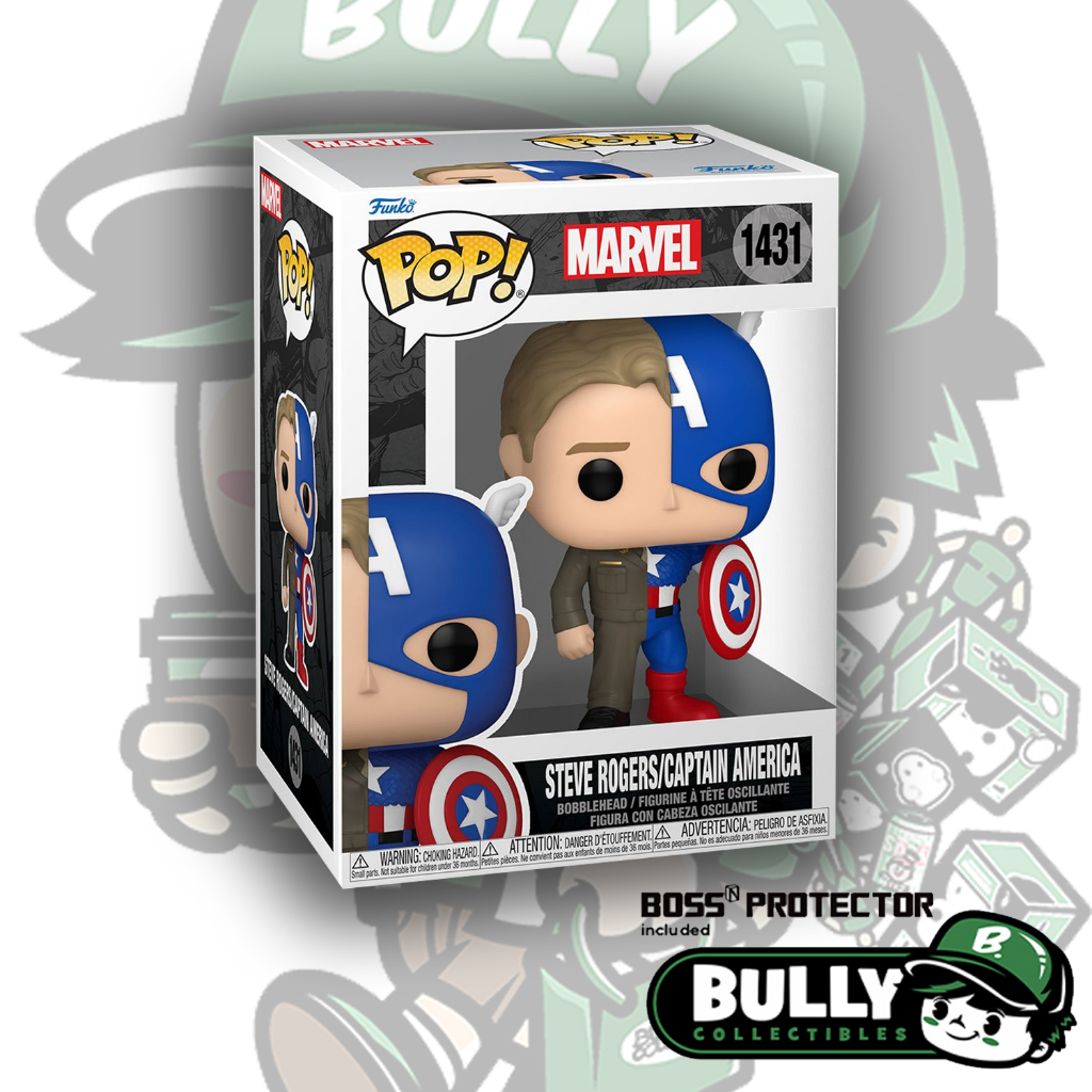 Funko POP! Marvel: Comics Split - Steve Rogers/Captain America 1431 ...