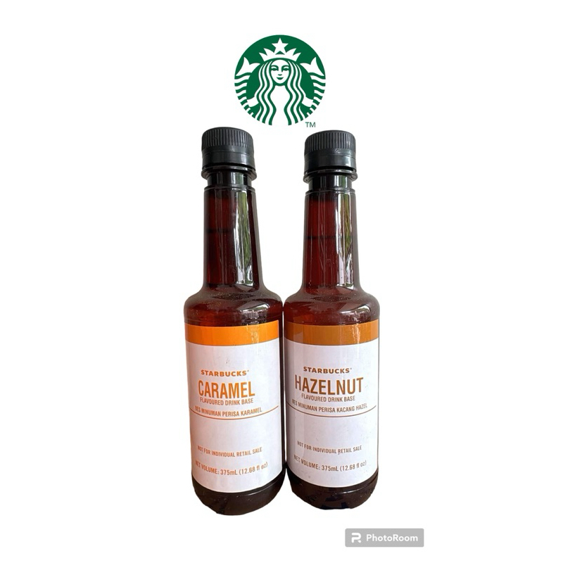 Starbucks Coffee Syrups 375ml (Vanilla Caramel Hazelnut) | Shopee ...