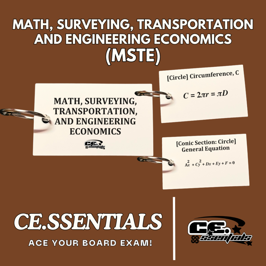 MSTE - Math, Surveying , Transportation , Economics - CE REVIEWER - CE ...