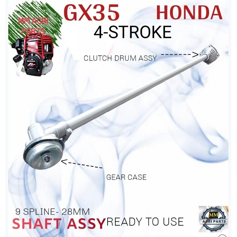 DRIVE SHAFT ASSY 28MM 9 SPLINE FOR 4 STROKE HONDA GX35 GRASS CUTTER ...
