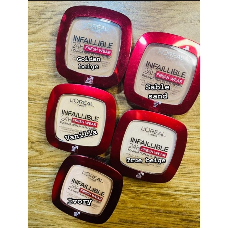 POWDER FOUNDATION INFALLBLE WATERPROOF | Shopee Philippines