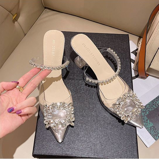 ლ Lucile Celestial Sandals For Women With Pointed Heels 2inch Elegant ...