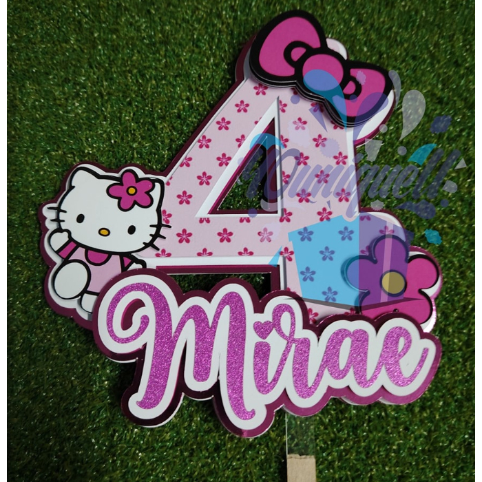 Hello Kitty Cake Topper (3d/Layered) | Shopee Philippines
