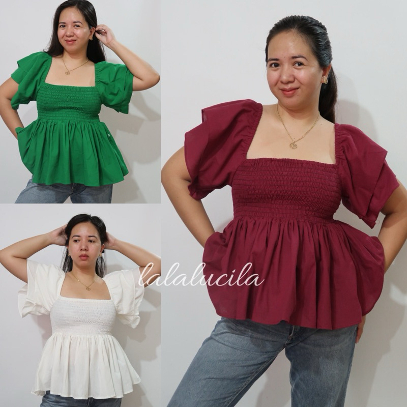 Tiana PLUS SIZE TOP L-3XL (22-48 inches BUST) | Shopee Philippines