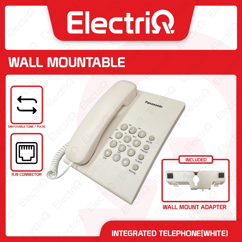 Electriq l Panasonic Wall Mountable Integrated Telephone with ...