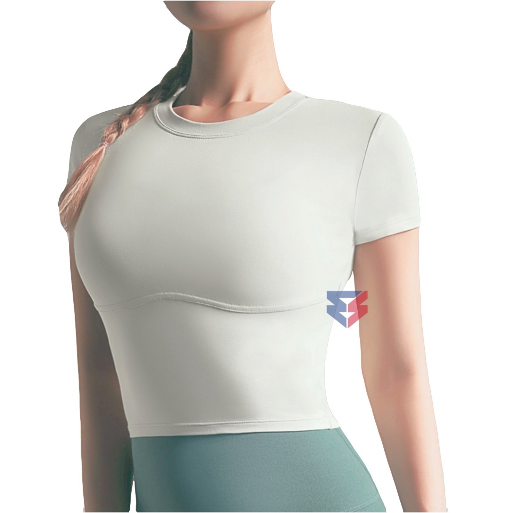 MERAKI SPORTS Creamy Buttery Crop Top fitness wear yoga exercise ...