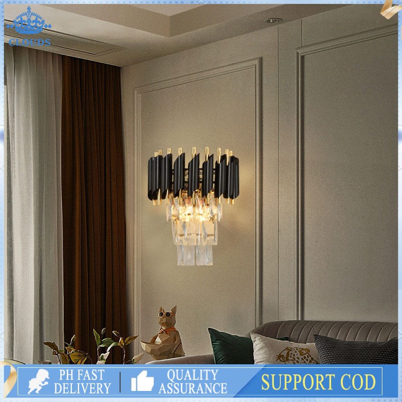 Modern Simplicity Crystal Wall Lamp Nordic Minimalist Living Room ...