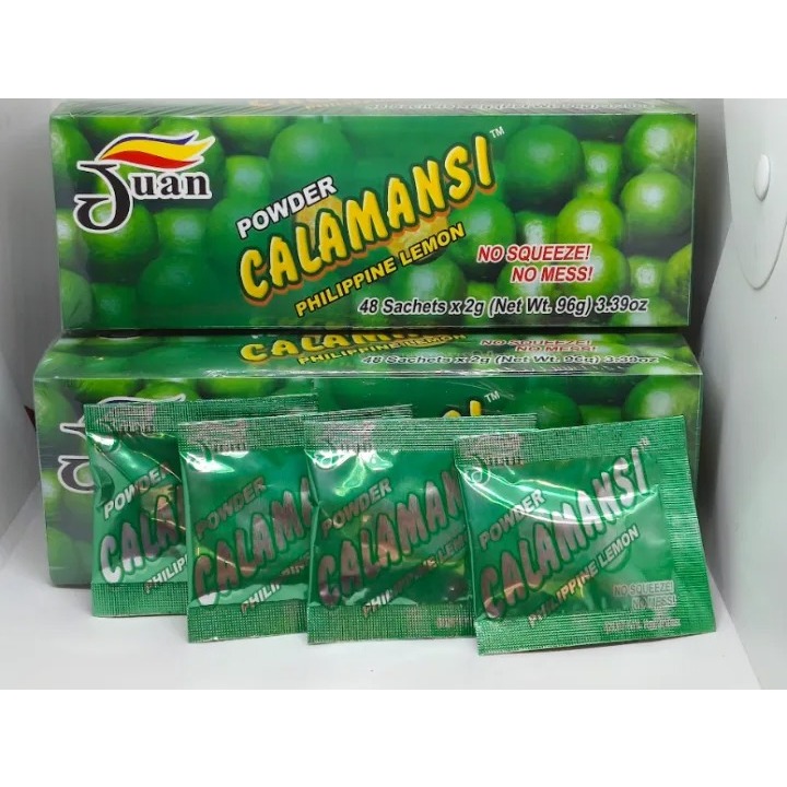 Juan Calamansi Juice Powder Philippine Lemon Powders Kalamansi 48's x ...