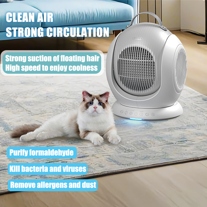 Pet hair suction device air purifier household suction floating cat ...