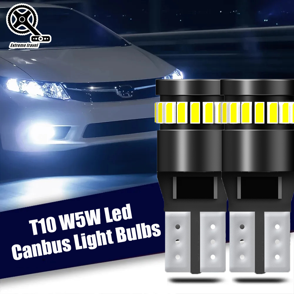Safe Auto 2Pcs T10 W5W White LED Peanut Bulb 3014 Chips For Car ...