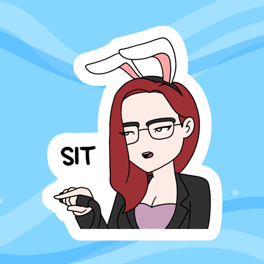 SSKAIT Sofie Waterproof funny multoserye mood die cut sticker - Sit ...